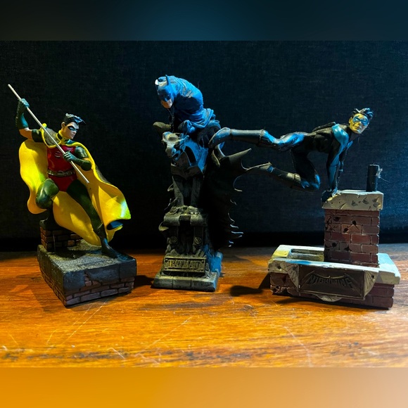 DC Comics | Art | Dc Comics Batman Nightwing Robin Statues | Poshmark